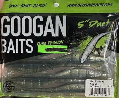 Googan Baits Dart 5"- 10PK Natural | eBay