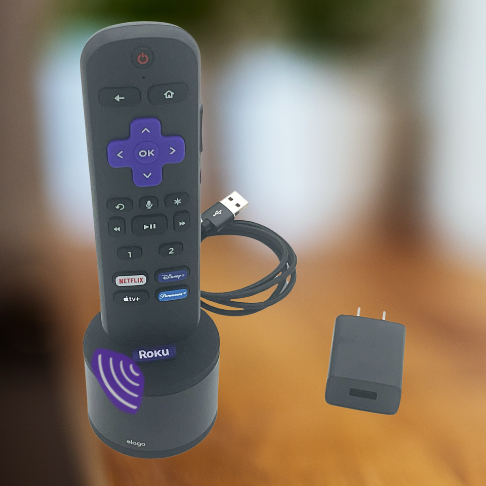 Charging dock for Roku Voice Pro Remote Control Rechargeable Models ...
