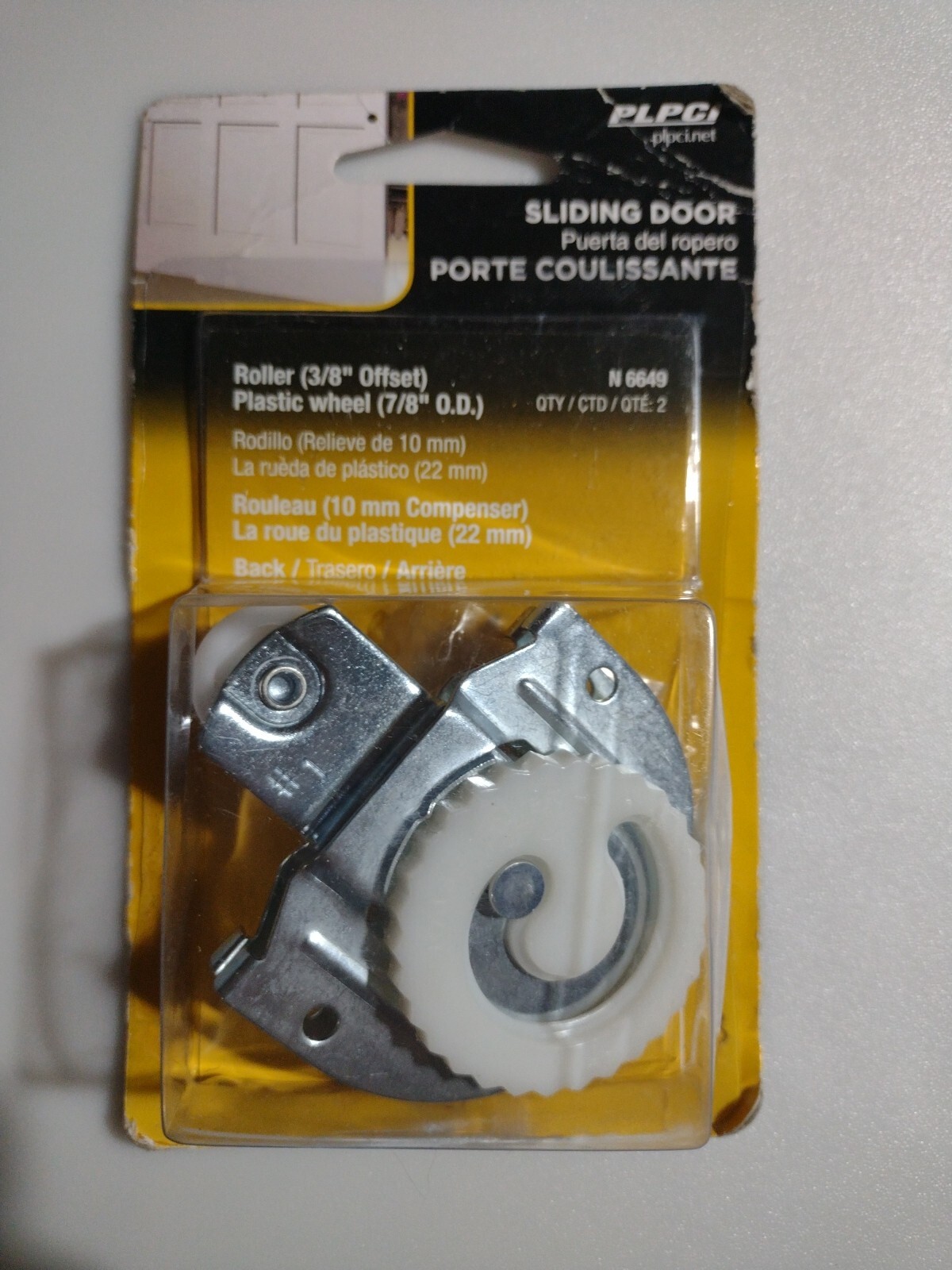 PLPCI Sliding Door Kit, 3/8" Offset, 7/8" OD, N6649, 2 Pack | eBay