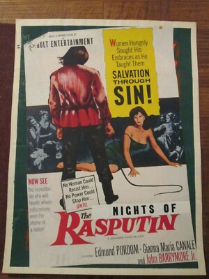 Nights Of Rasputin Original Movie Poster Ebay