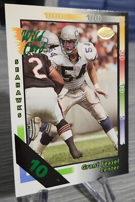 Grant Feasel 1992 Wild Card 10 Stripe #222 Seattle Seahawks | eBay