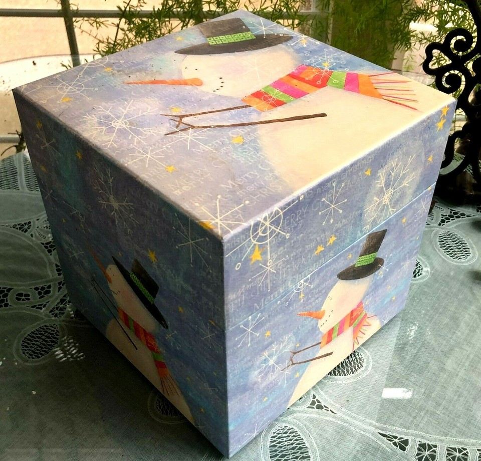 LANG BOB'S DECORATIVE BOXES - VARIOUS DESIGNS - 9" X 9" SQUARE - YOU ...