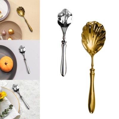 Serving Spoon Basting Spoon Shell Shape Portable Comfortable Handle ...