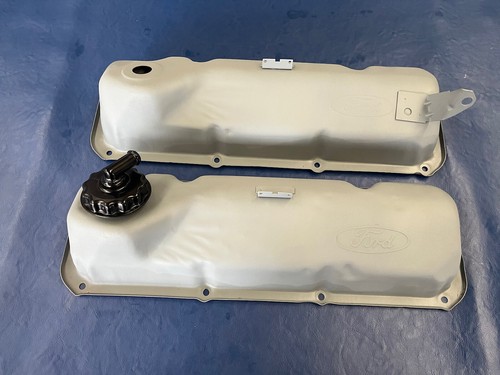 Genuine Ford Xd Xe Cleveland Rocker Covers Blasted Restored Oil Filler ...