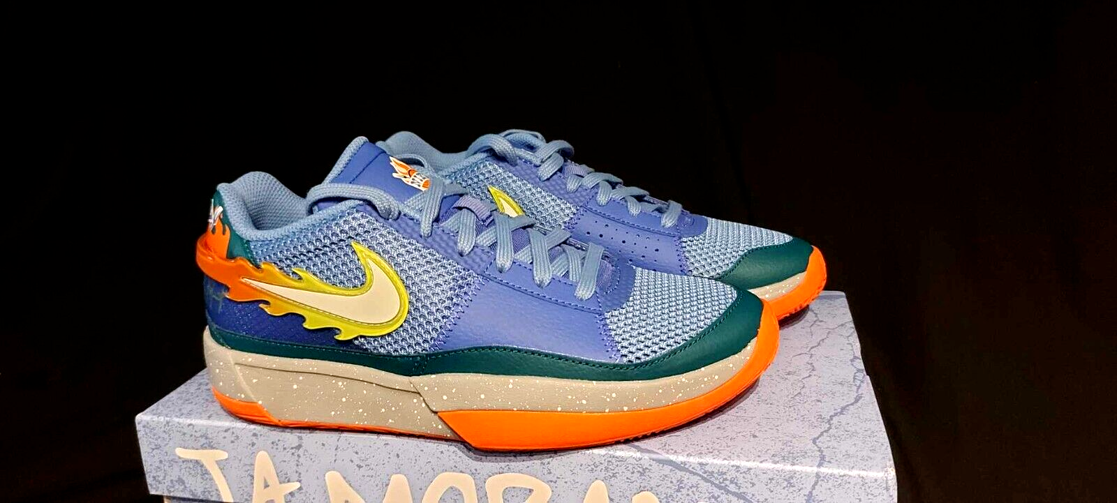 Nike Ja Morant 1 SE Backyard BBQ Blue White Size 6.5Y/8W FN4398-400 ...