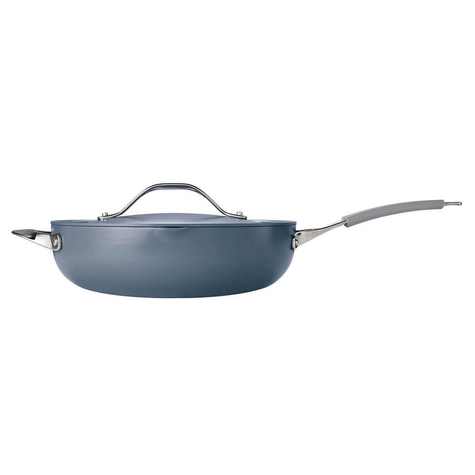 BRAND NEW Tramontina 5-Quart All-In-One Ceramic Non-Stick Pan, Blue. | eBay
