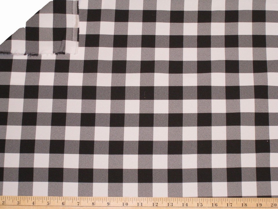 Checkered Fabric 60" Wide By The Yard Gingham Checked Quality USA 3 ...