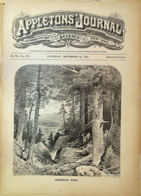 Appleton's Journal September 24 1870 Adirondack Woods Mrs Oliphant | eBay