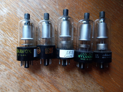 Lot of 5 1B3/ 1B3GT Rect. Tubes, Various Makes, Tested | eBay