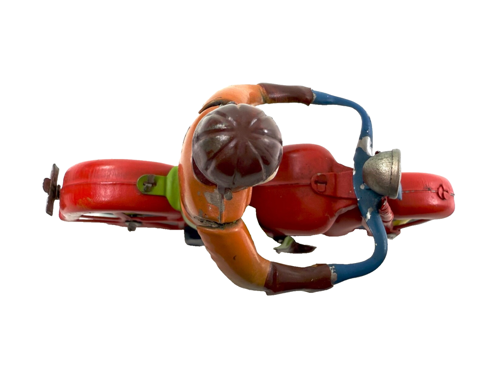 OCCUPIED JAPAN 4 ½” UNBRANDED TIN FRICTION MOTORCYCLE W/RIDER | eBay