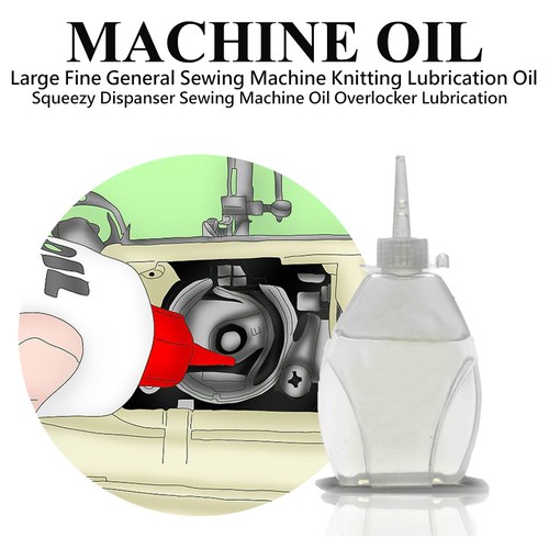 20ML FINE SEWING MACHINE OIL KNITTING OVERLOCKER LUBRICATION SQUEEZY ...