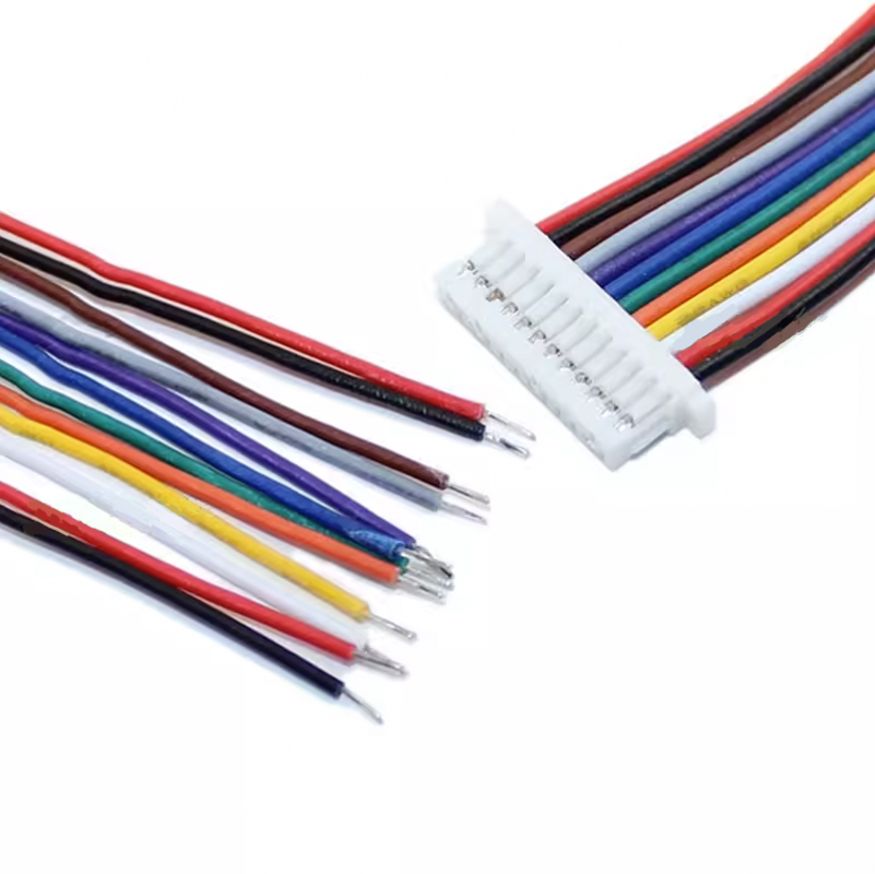 5/10/30pcs 1.0 spacing rubber shell color terminal wire 10/15/20CM ...