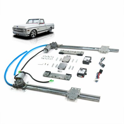 Chevy Truck 1967-72 Flat Glass 2-Door One Touch Power Window Conversion ...