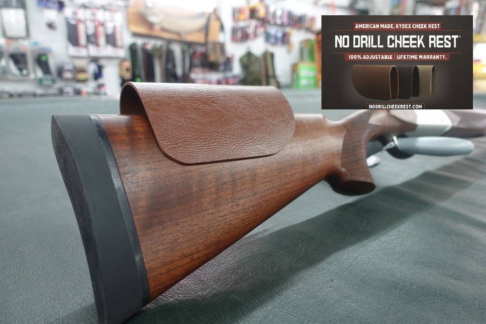 Kydex No Drill Cheek Rest for scoped long guns, American made! Brown ...
