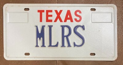 Texas VANITY License Plate MILLERS (MLRS) | eBay