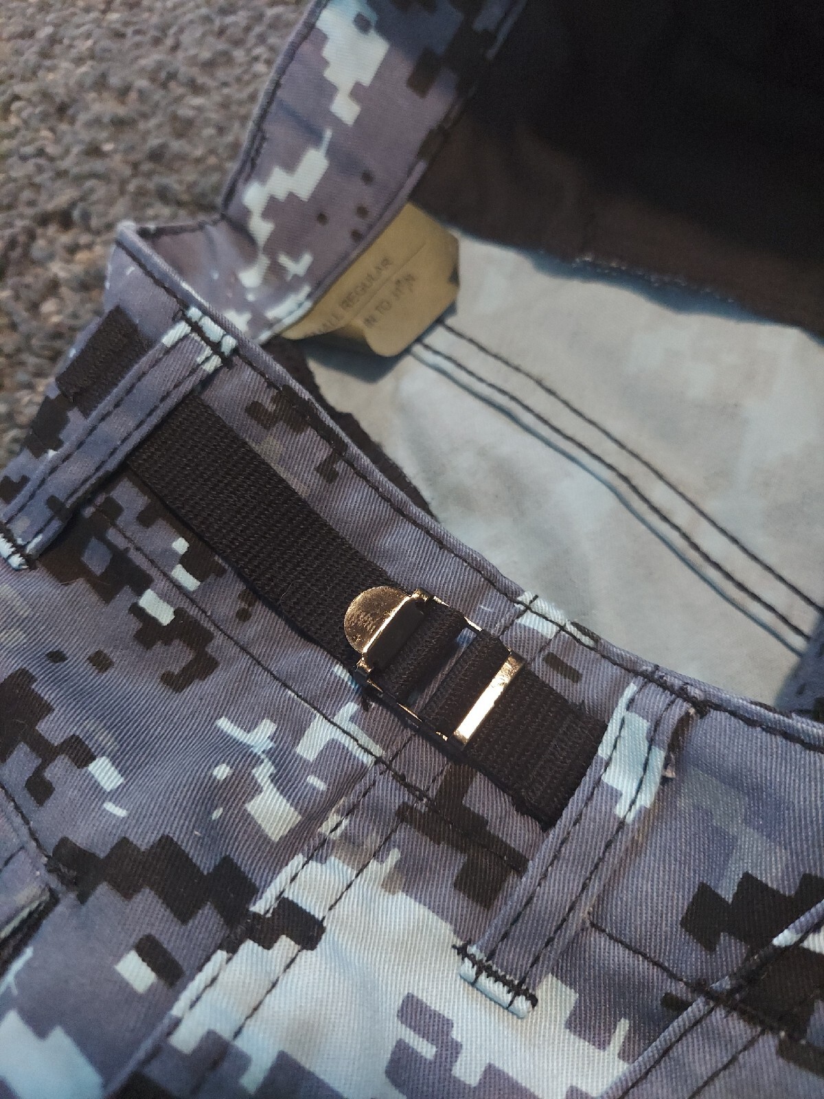 BLUE Digital CAMO Cargo Military Uniform Pants shorts… - Gem