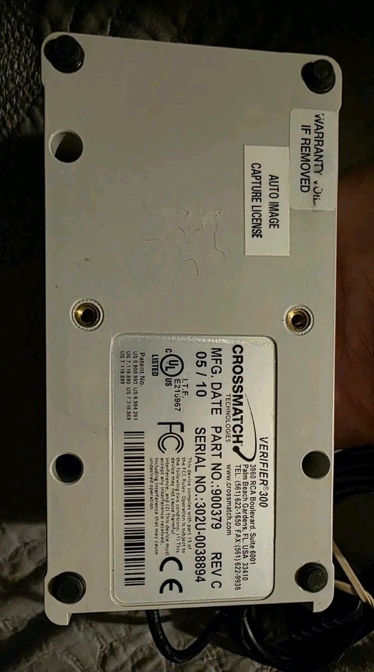 Cross Match Verifier 300 LC 2.0-USB Single Fingerprint Capture Device ...