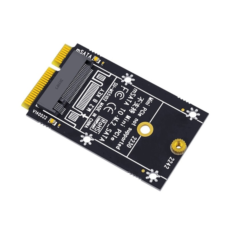 MSata to M.2 Sata Adapter Converter Card SSD Adapter Card Reader for ...