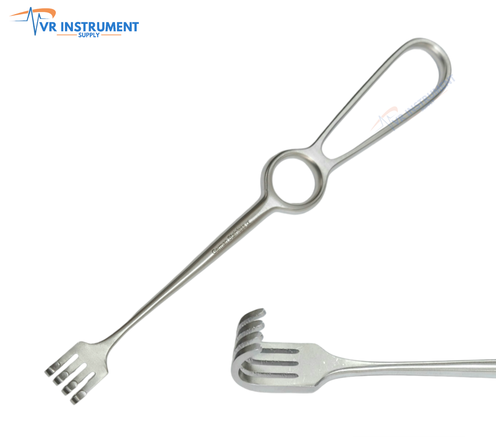 Volkman Retractor 8.5" Blunt 4 Prongs Surgical Instruments German Steel ...