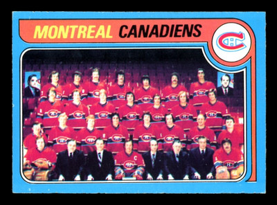 1979-80 OPC O PEE CHEE #252 MONTREAL CANADIENS TEAM NM-MT UNMARKED W ...