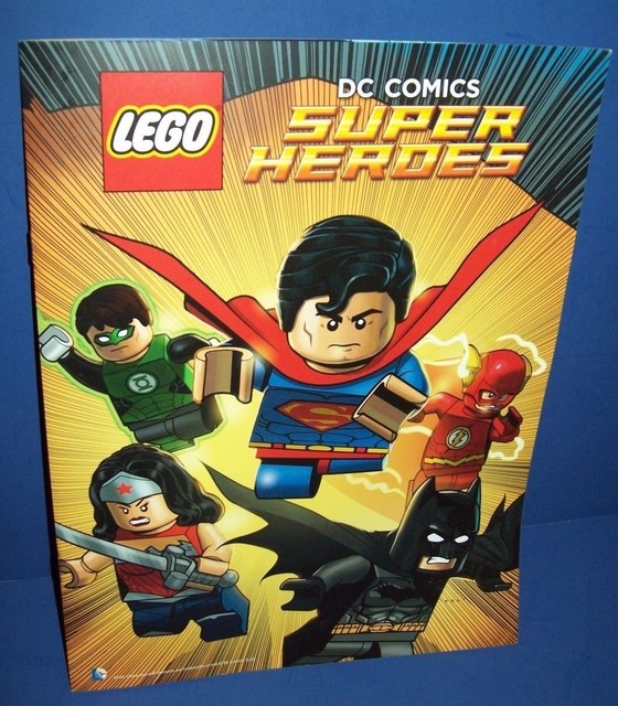 LEGO DC COMICS BOOK with poster - 2015 Exclusive SDCC comic con Super ...