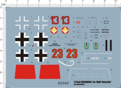 Detail Up 1/72 WWII German Focke-Wulf Fw 190 Würger Fighting Model Kit ...