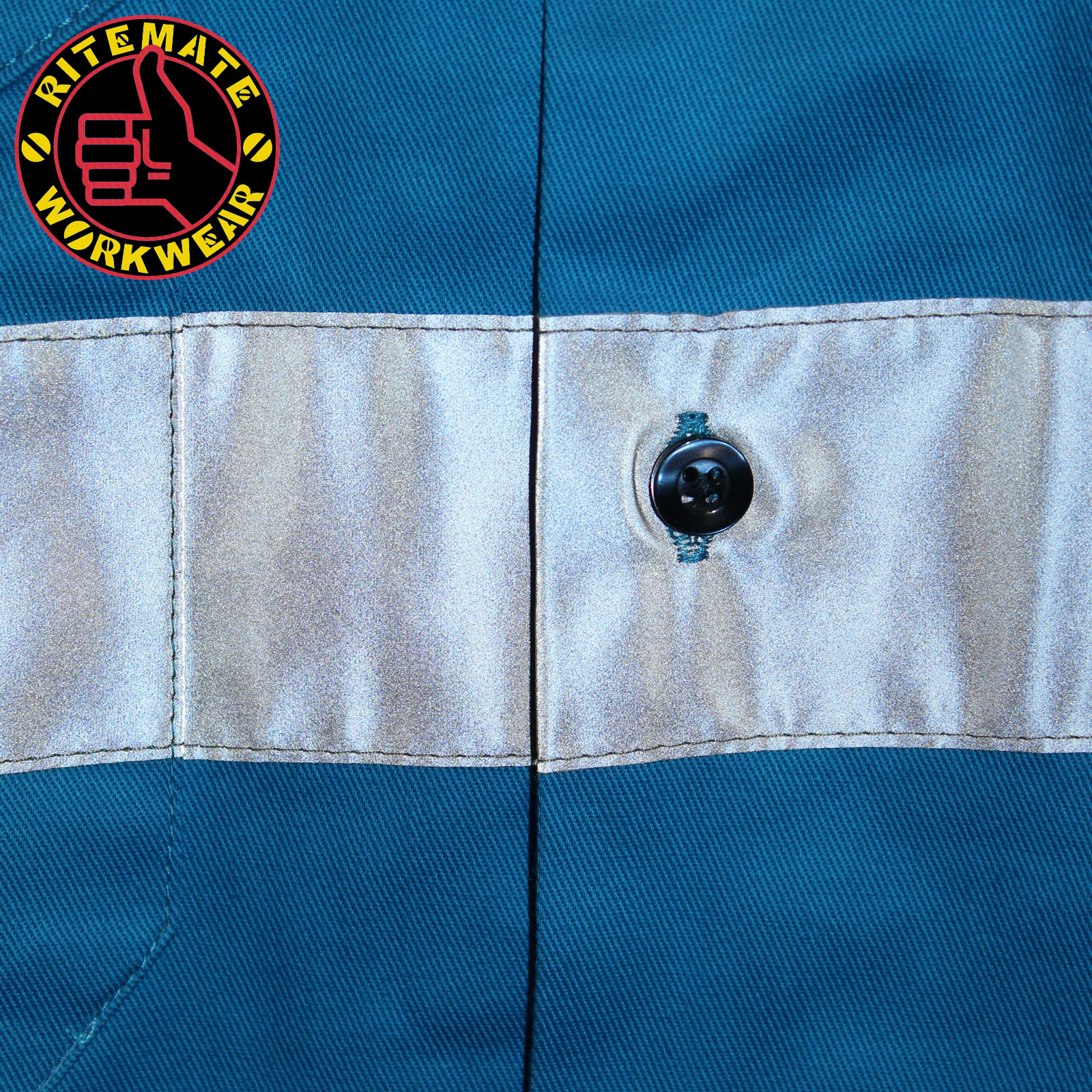 RITEMATE PINK-BLUE-YELLOW-GREEN-ORANGE LONG SLEEVE DRILL SHIRT 3M TAPE ...