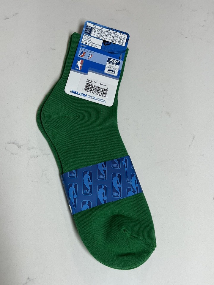 FBF Socks NBA Logoman Green A203 | eBay