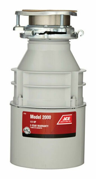 ACE 47982 Food Waste Disposer Model 2000 1/2 HP Garbage Disposal for ...