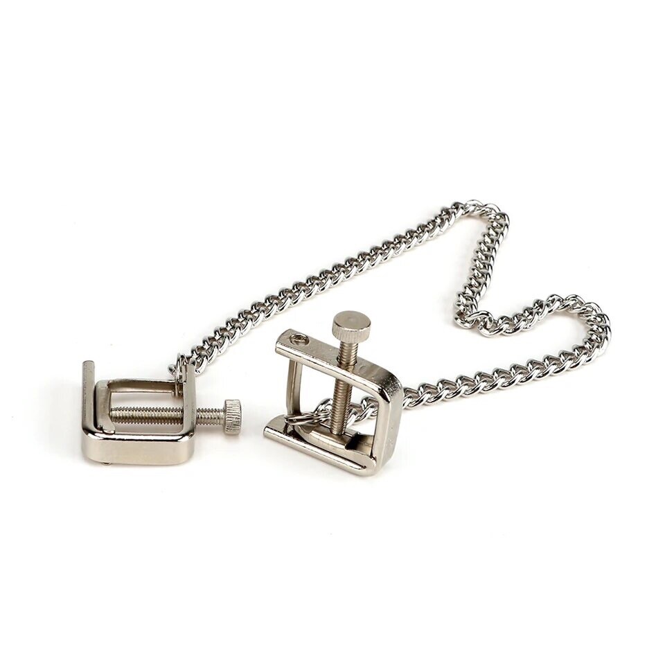 Nipple Clamps with Chain Clip Clamp BDSM Bondage Metal Sex Toys for ...