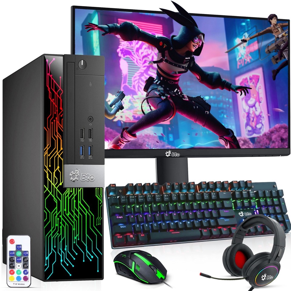 Dell SFF RGB Desktop i7 Gaming PC GTX NVIDIA 32GB Ram 1TB SSD 2TB HDD ...