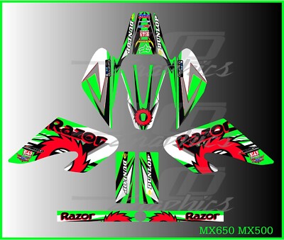 Razor MX500 MX650 graphics kit decals THICK AND HIGH GLOSS | eBay