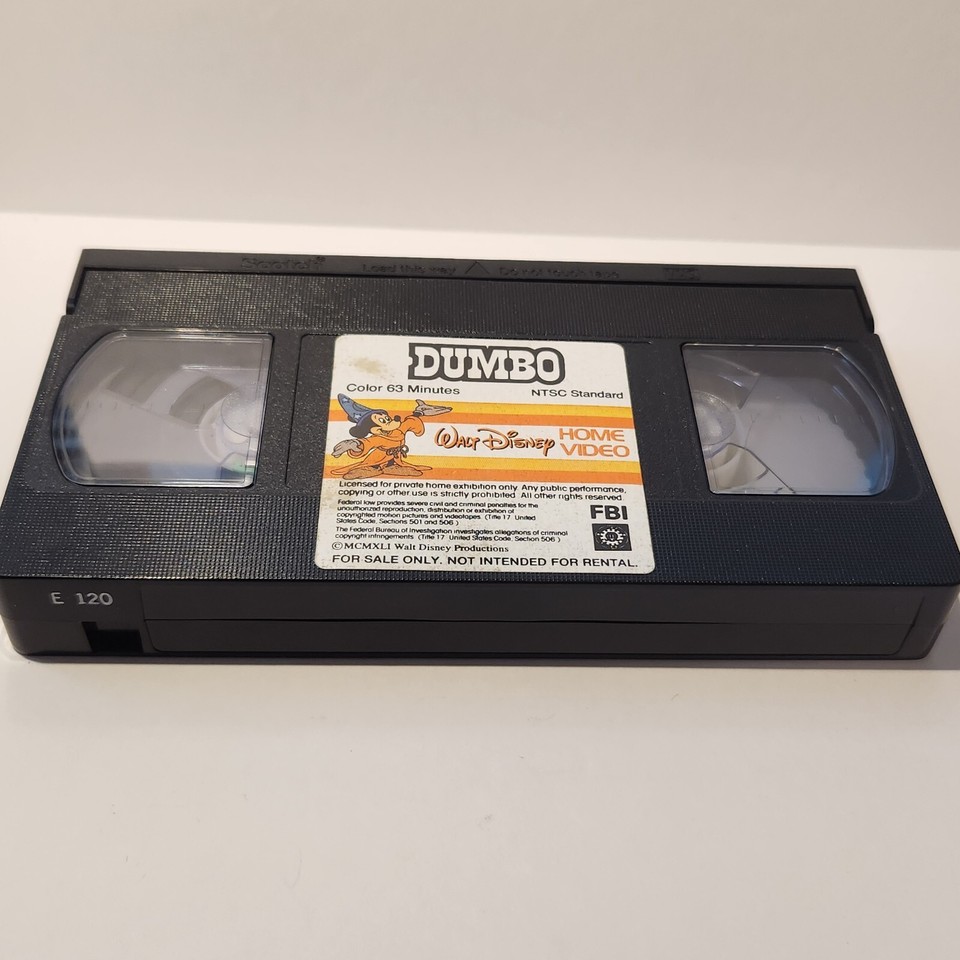 DUMBO Walt Disney Home Video VHS Vintage 1983 RARE | eBay