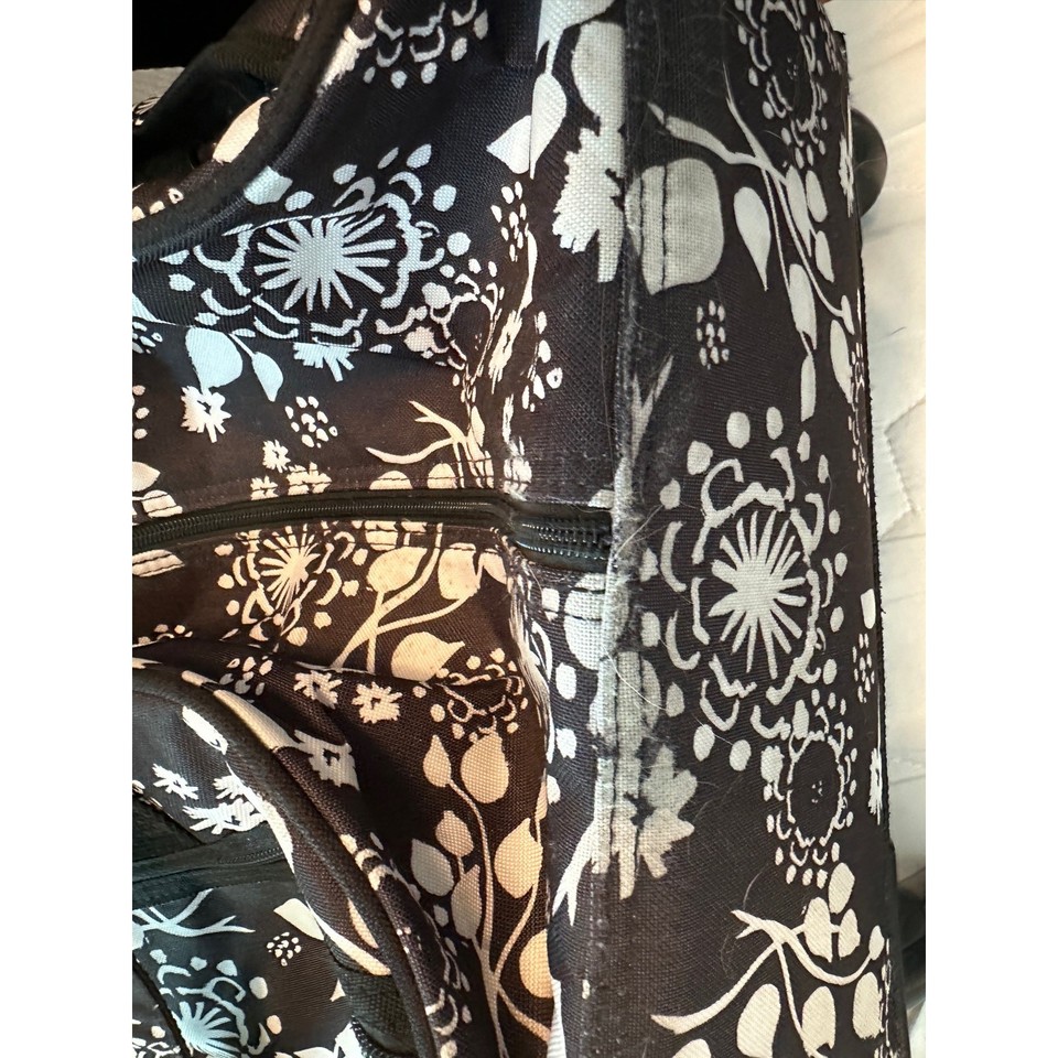 Thirty-One Rolling Duffle Luggage Suitcase Carry On Weekender Bag Black ...