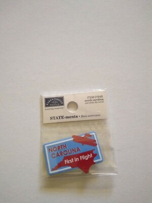 Craft Sticker KF State Shaped Mini State-Ment North Carolina First in ...