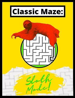 Classic Maze - Sloth Mode: Beginner Friendly Activity Book For Children ...