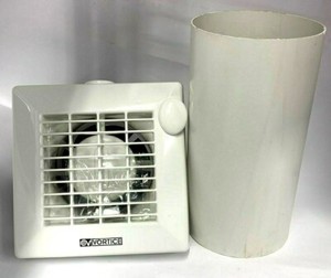 Vortice Bathroom Extractor Fan, M100/4, Ventilation, Axial Fan, Vent ...