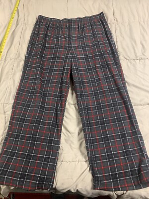 Sweatpants Mens Size XL Red Plaid Pattern | eBay