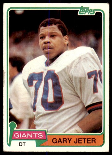 1981 TOPPS' GARY JETER NEW YORK GIANTS #289 | eBay