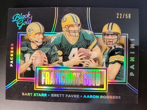 2016 Panini Black Gold - Franchise Gold Holo White Gold #FG1 Brett ...