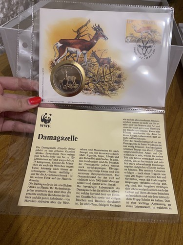Envelope First Day Wwf 1986 With Coin And Stamp Senegal Gazelle | eBay
