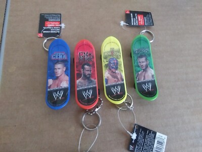 4 WWE 2012 Skateboard Keychain John Cena,Rey Mysterio jr. Brand New | eBay