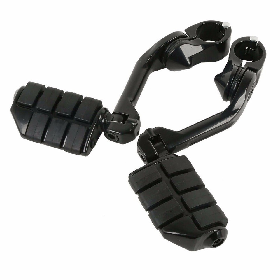 Black Long Highway Foot Pegs For Harley Davidson Street Glide Road King ...
