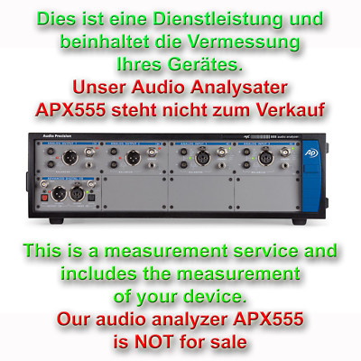 Messungen von Ihrem Gerät mit dem Audio Precision APx555 Analyzer | eBay