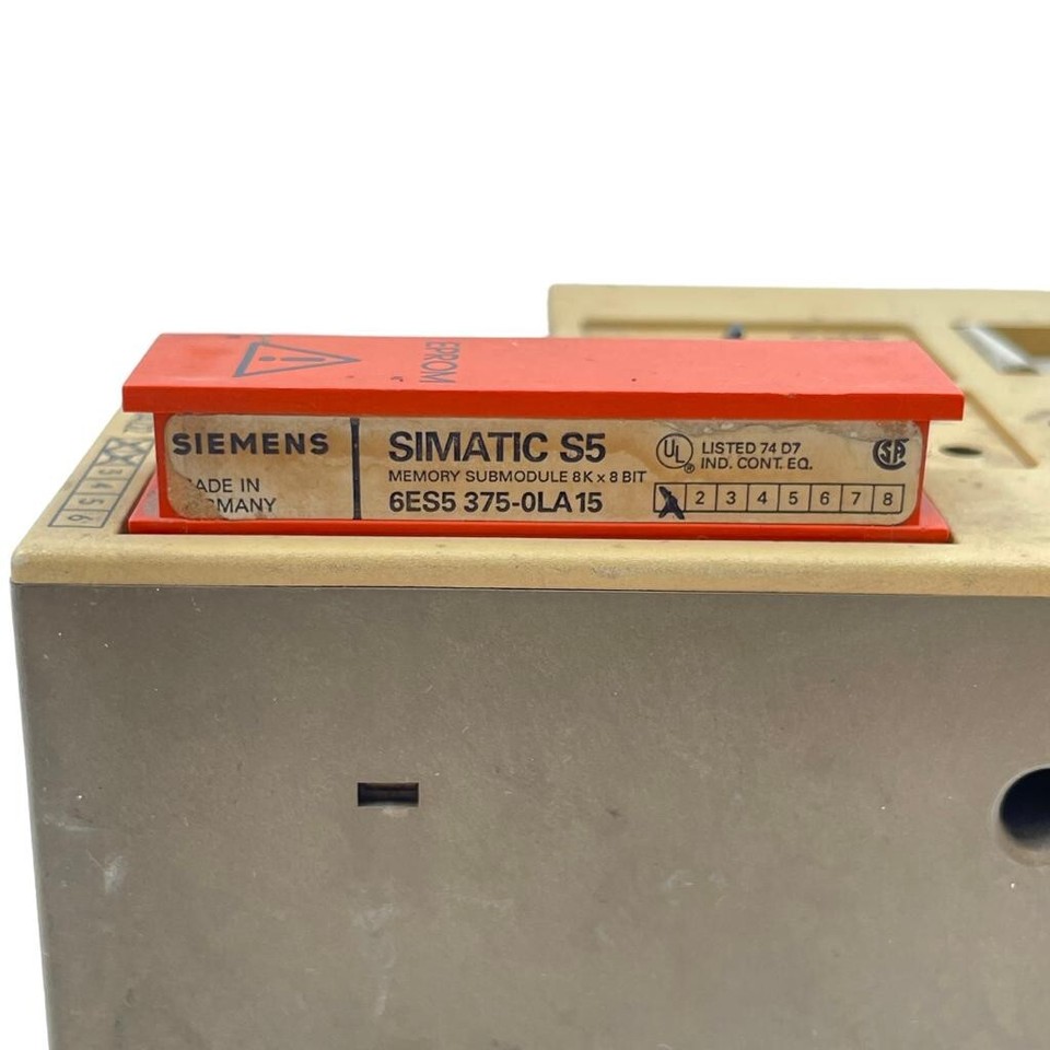 SIEMENS S5 SIMATIC S5-100U CPU 6ES5 102-8MA02 - 6ES5 375-0LA15 | eBay