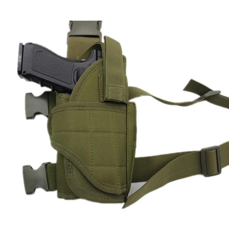 Tactical Military Drop Leg Holster Thigh Pistol Gun Pouch Right Hand ...