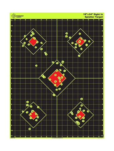 Splatterburst Targets - 18 x 24 inch - Sight in Splatter Target ...