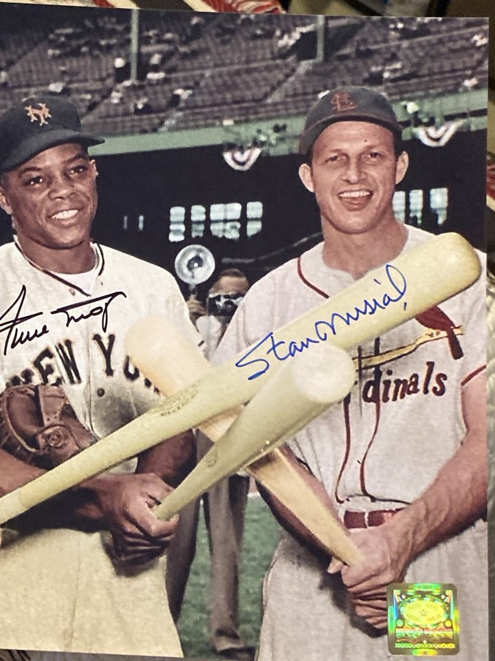 Willie Mays , Stan Musial , Duke Snider Autographed Signed 8x10 Photo ...