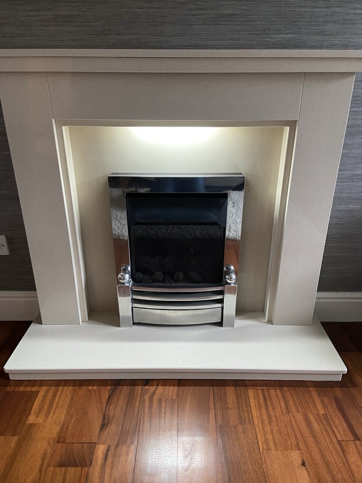 Focal Point Flueless Gas Fire with Chrome Surround | eBay UK