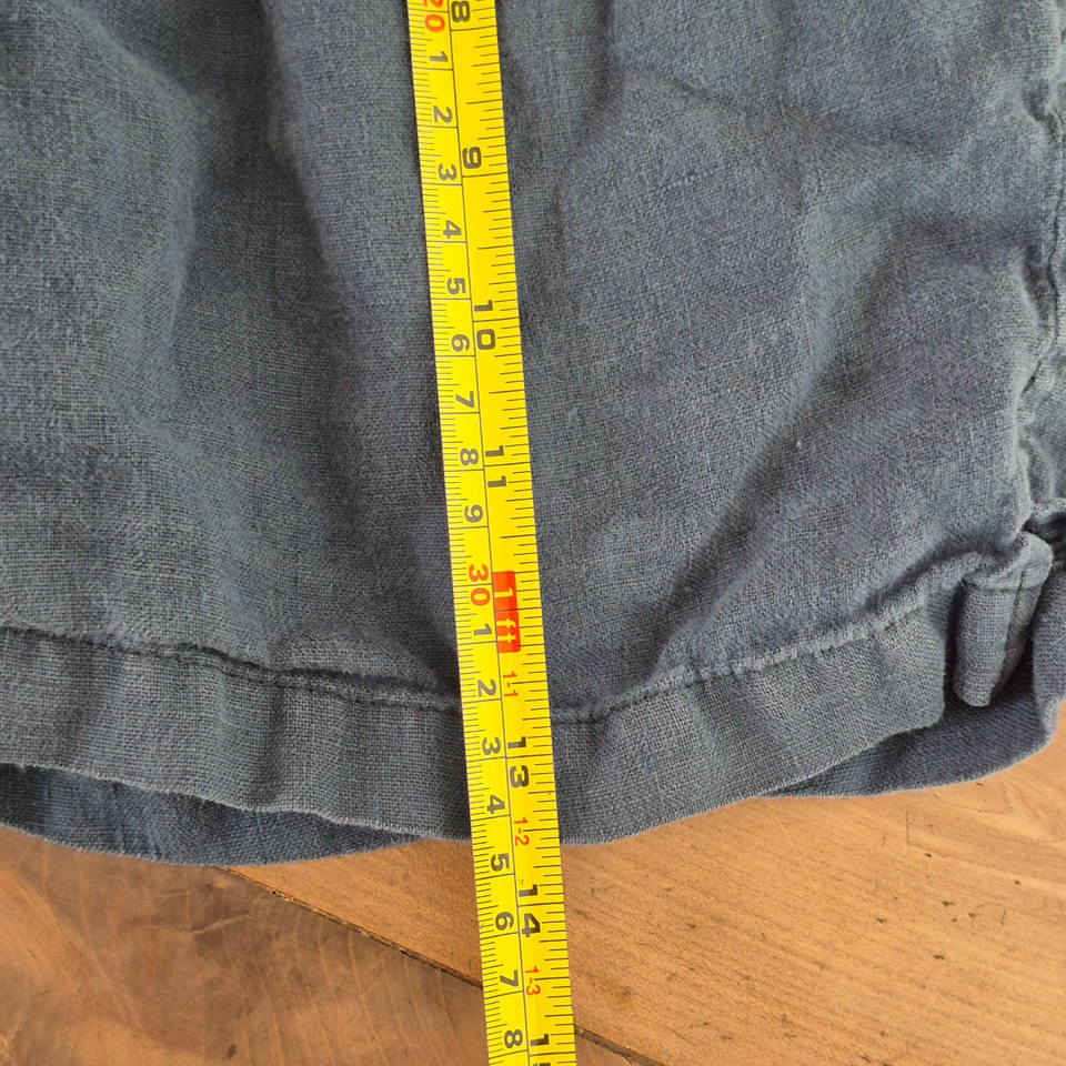 Alex Crane 100% Linen Bo shorts Men’s Small Blue Side Pockets ...